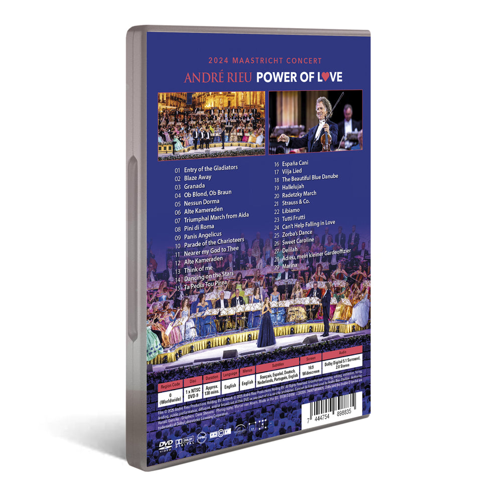 ANDRÉ RIEU The Power of Love DVD – Forward Merch